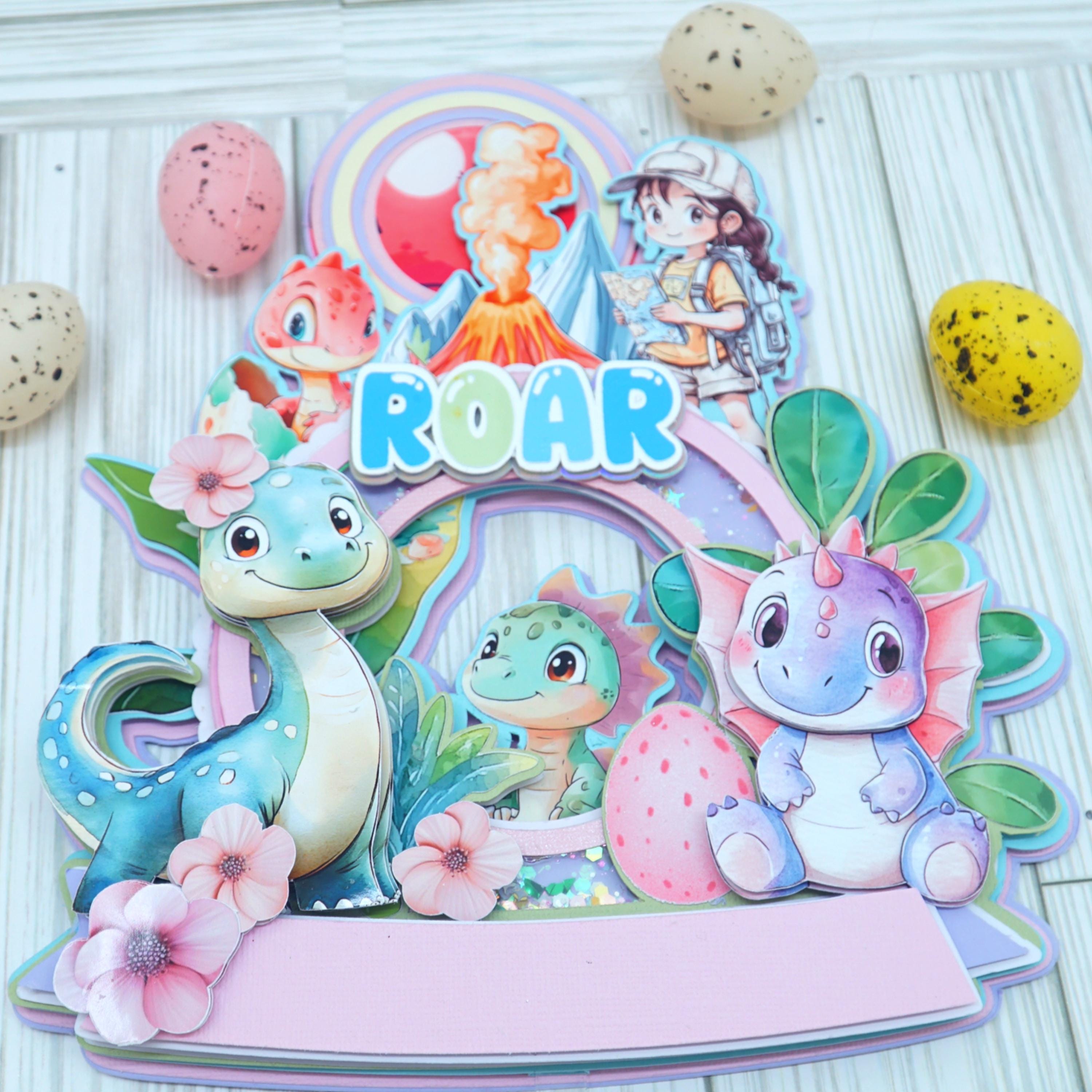 DINOSAUR PARTY CAKETOPPER - Etsy