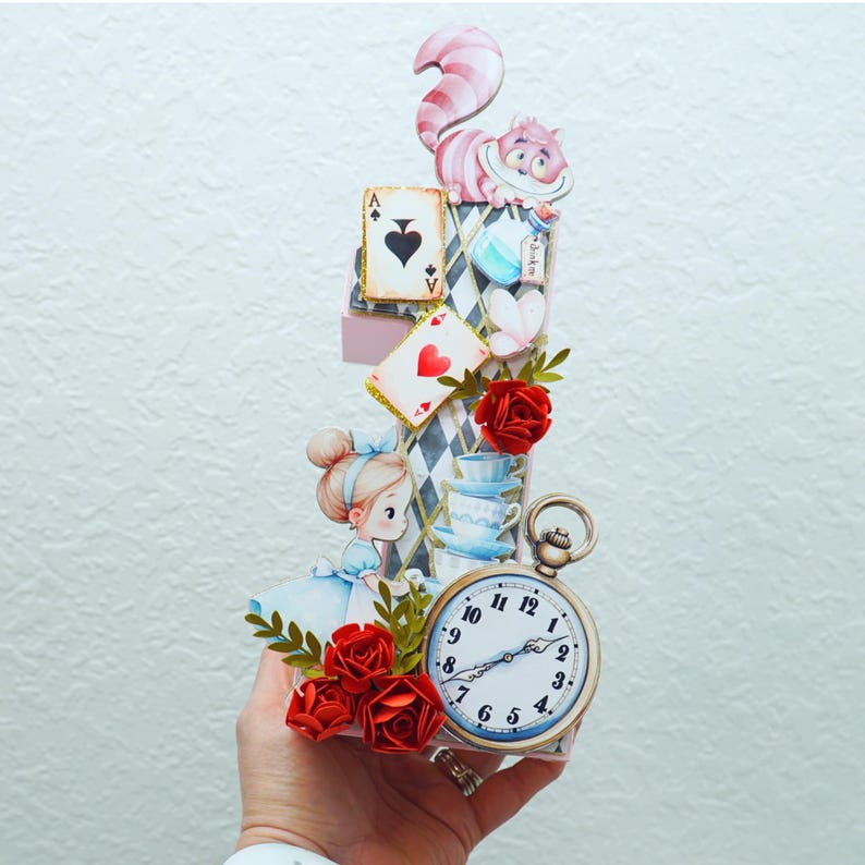 Alice in Wonderland 3D Number One: Mad Hatter Tea Party Decor - Etsy