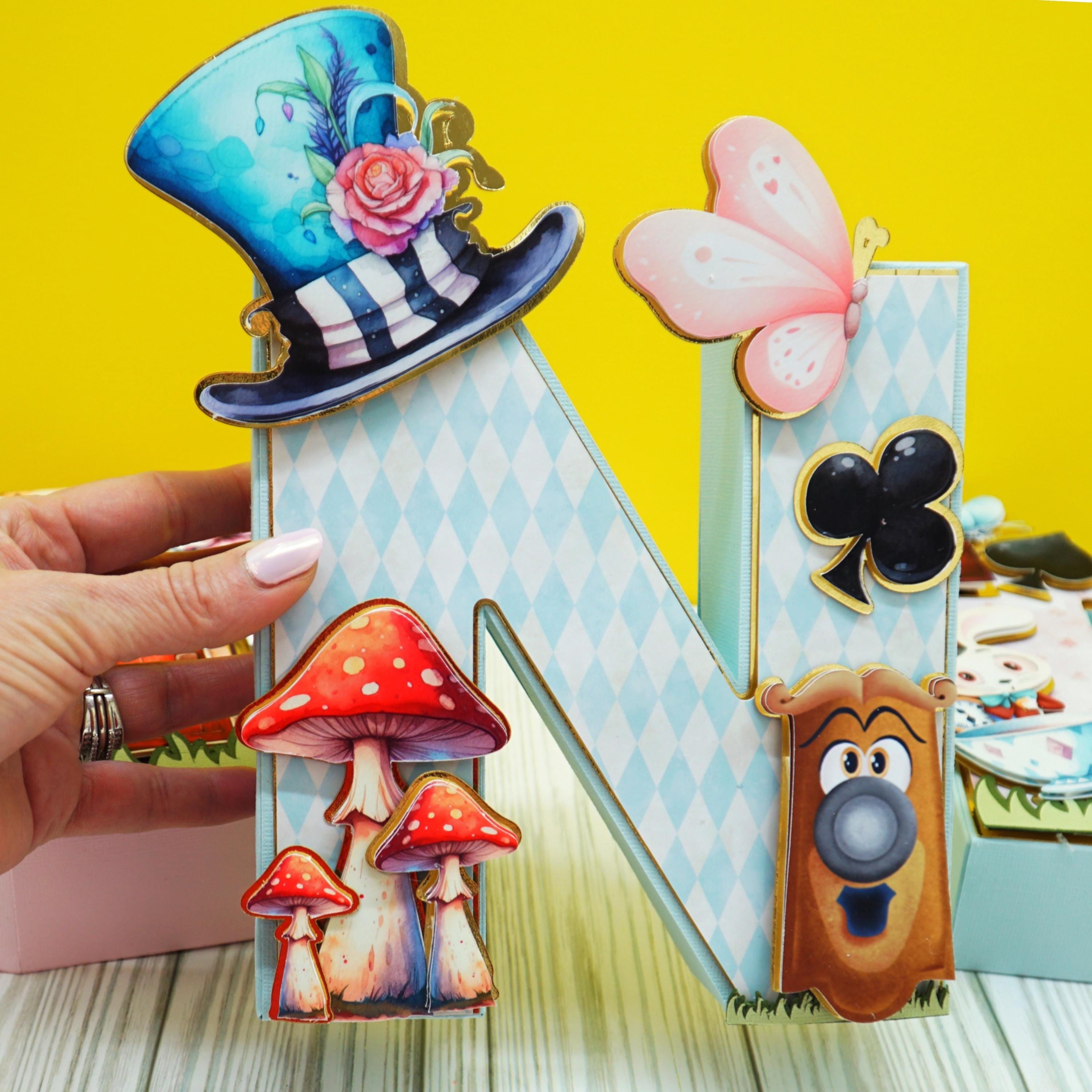 Alice in Wonderland 3D Letters , Alice in Wonderland Birthday Party ...