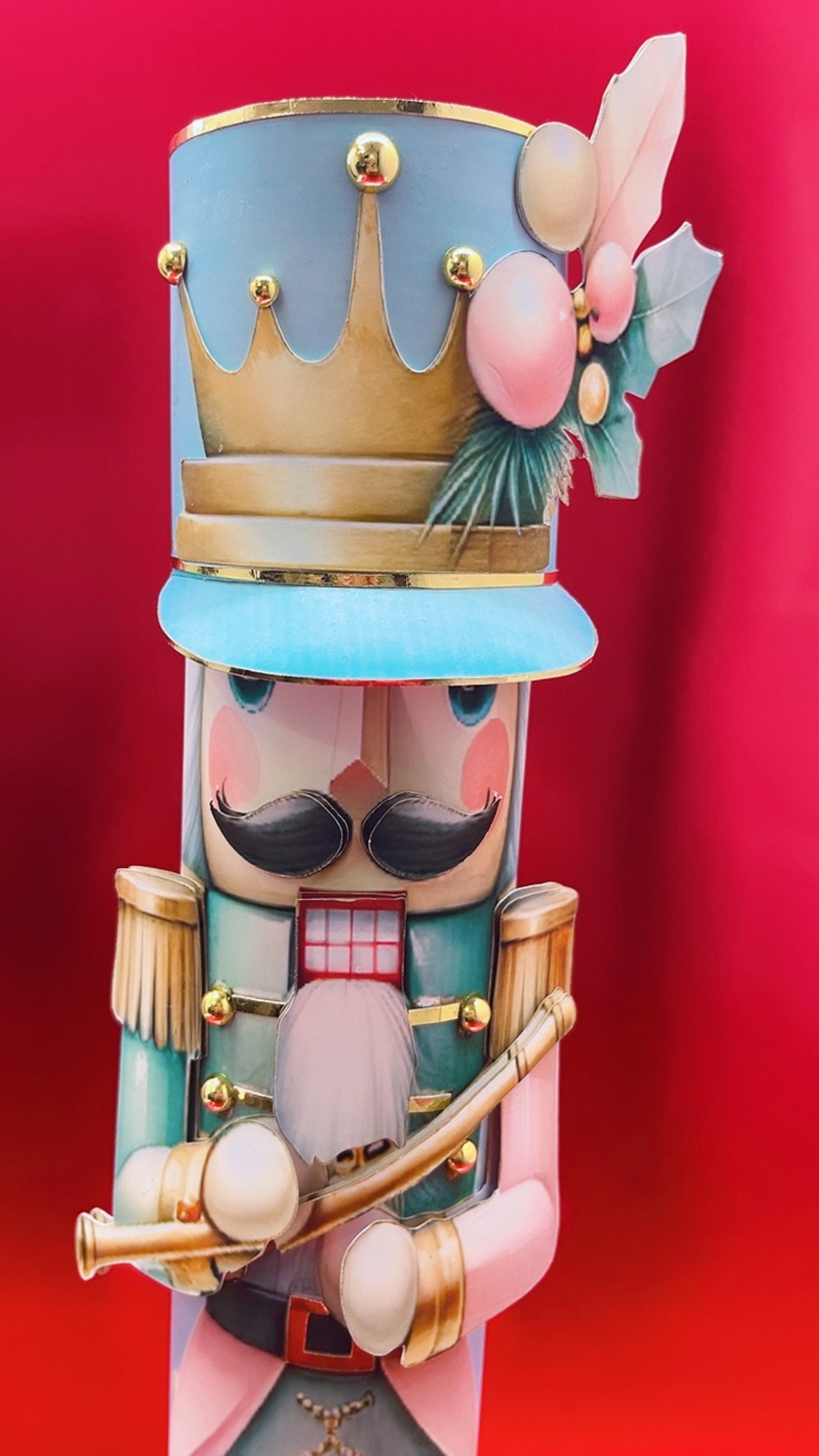 Handmade Nutcracker Pringles Can: Christmas Party Decoration - Etsy