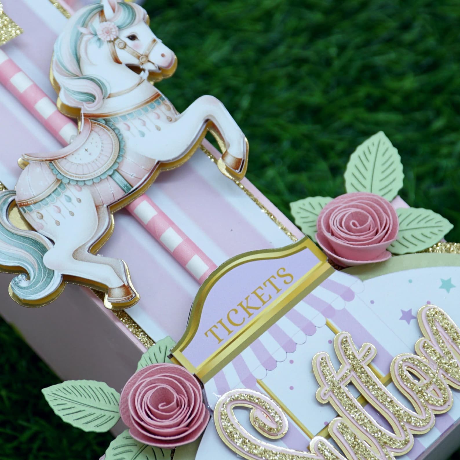 Carousel 3D Number One: Circus Birthday Decoration - Etsy