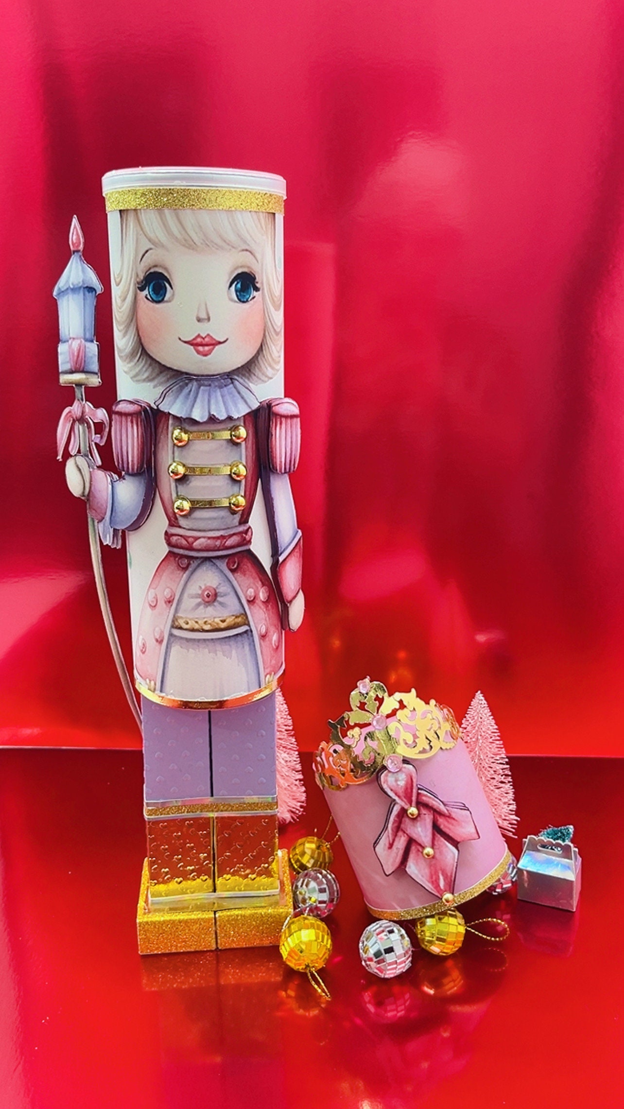 Nutcracker Decorated Pringles Can: Christmas Party Decor - Etsy