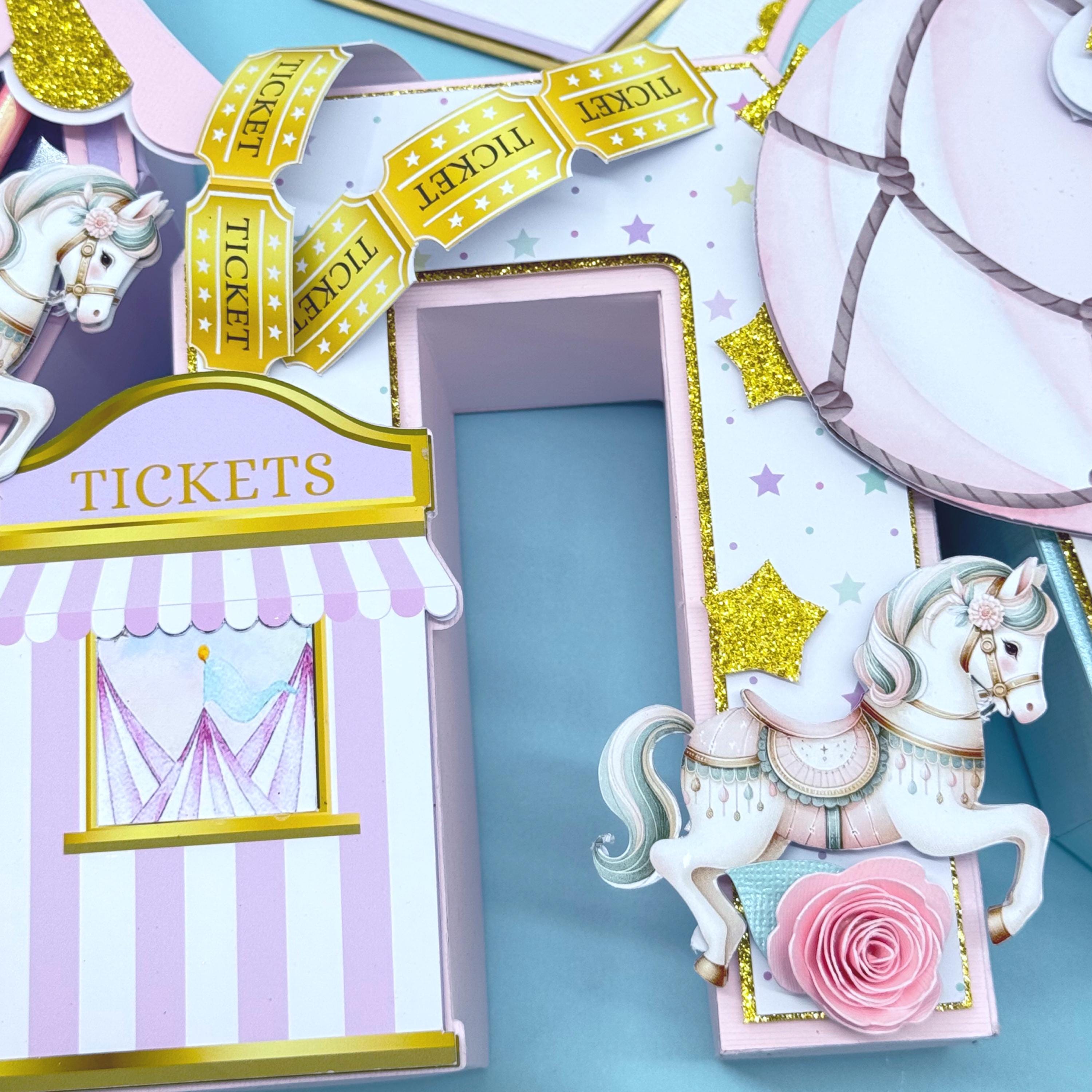 Carousel 3D Letter ONE: Magical 1st Birthday Party Decoration - Etsy