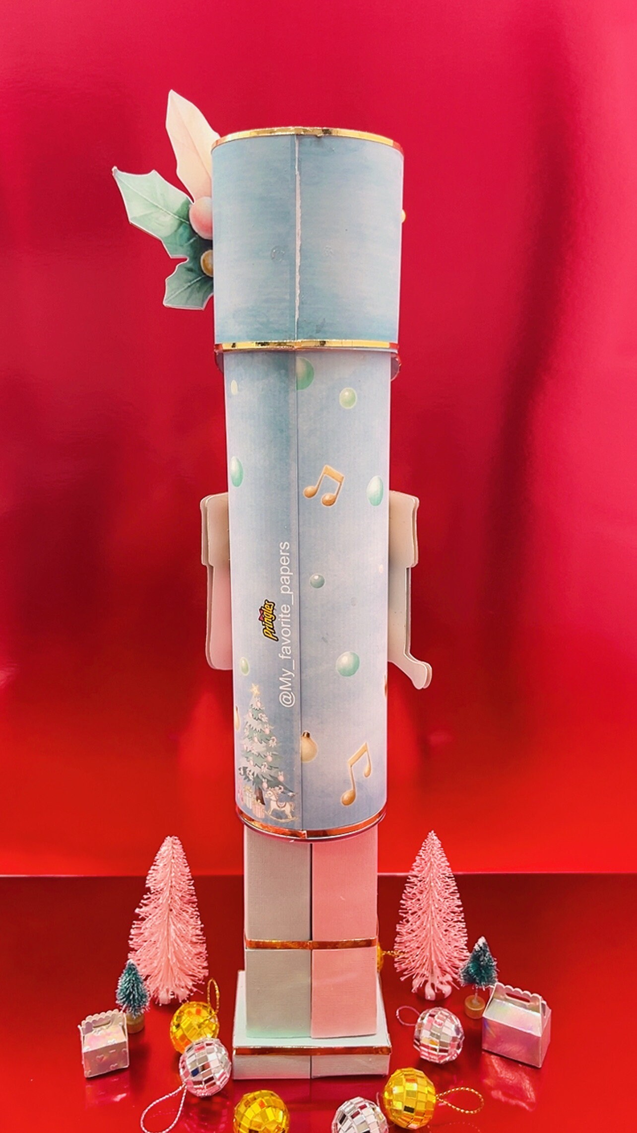 Handmade Nutcracker Pringles Can: Christmas Party Decoration - Etsy