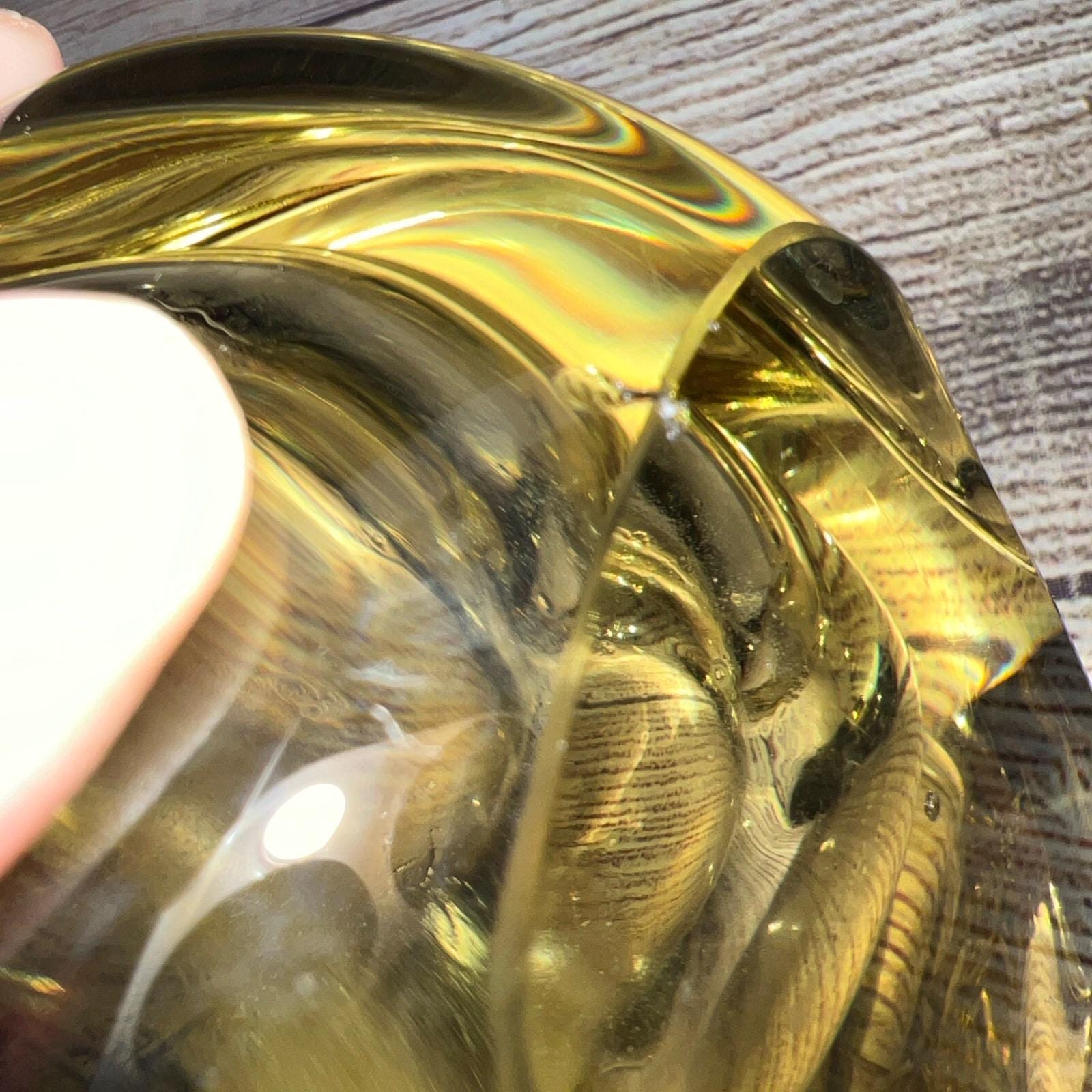 Vintage Zelezny Brod Sklo Citing Yellow Glass Vase Czech Miloslav ...