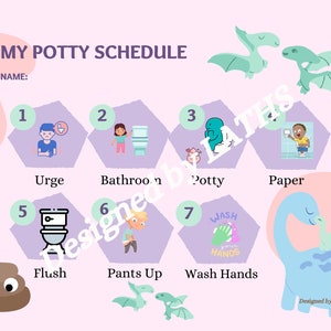 Potty Training - Visual Schedule PDF JPJ Digital Download - Etsy