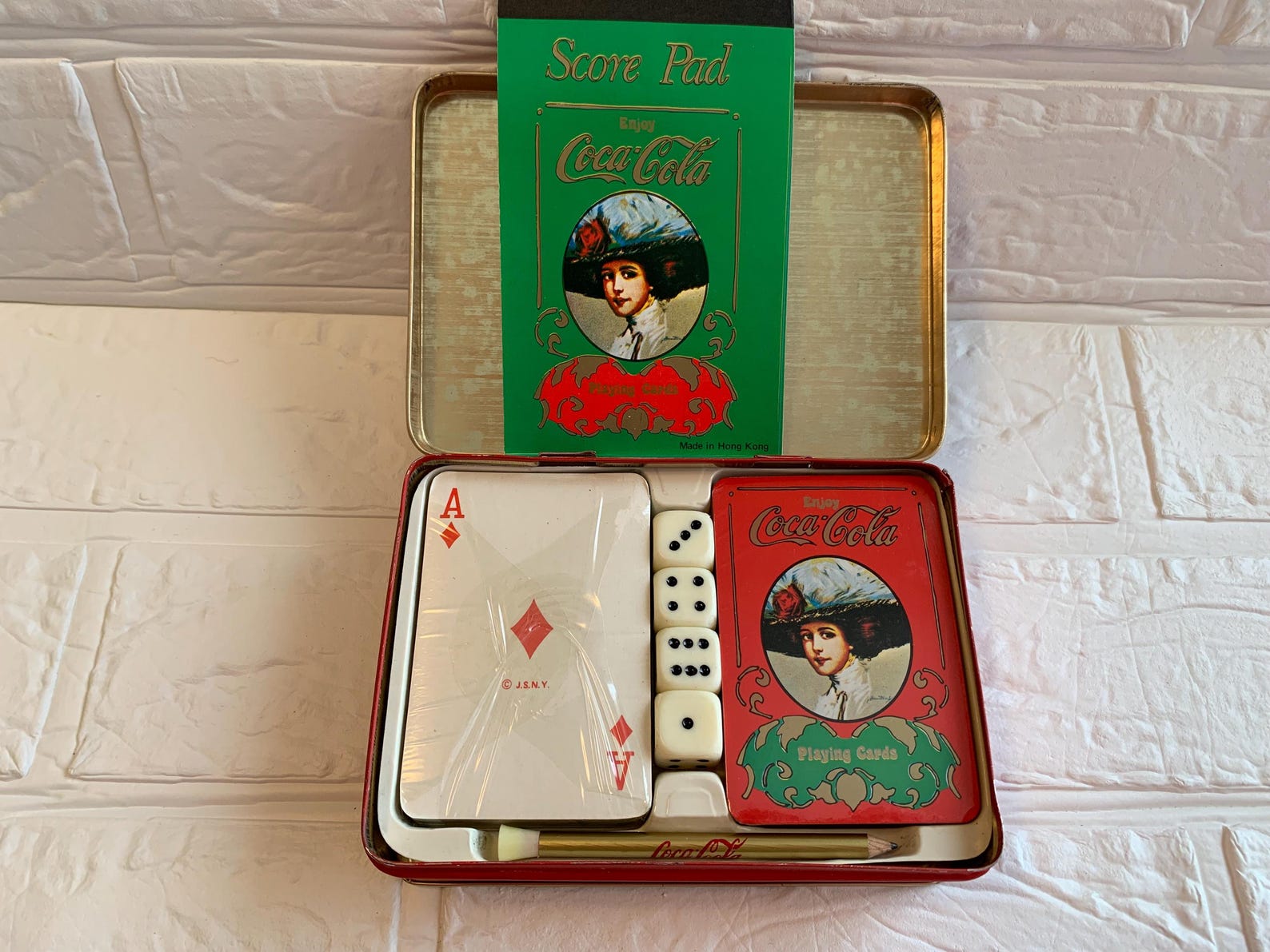 Vintage Unopened Coca Cola Playing Cards Set Made in Hong Kong - Etsy