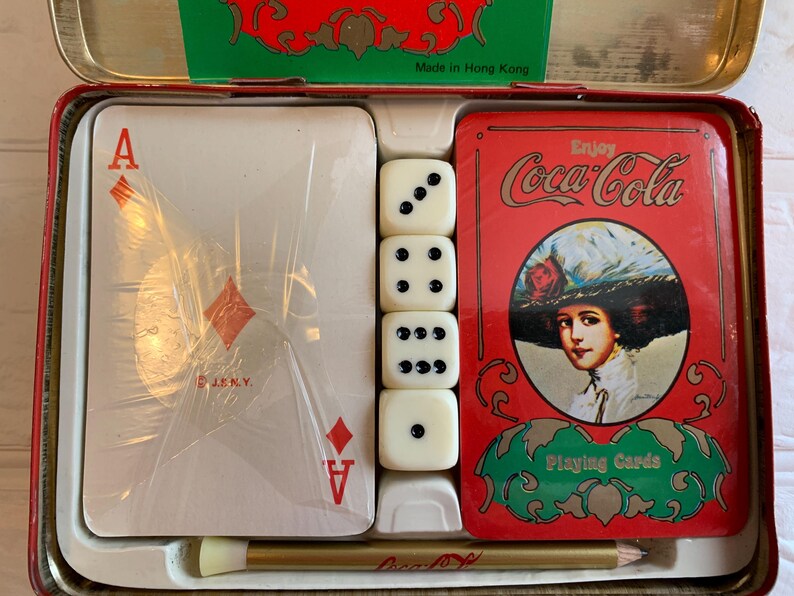 Vintage Unopened Coca Cola Playing Cards Set Made in Hong Kong - Etsy