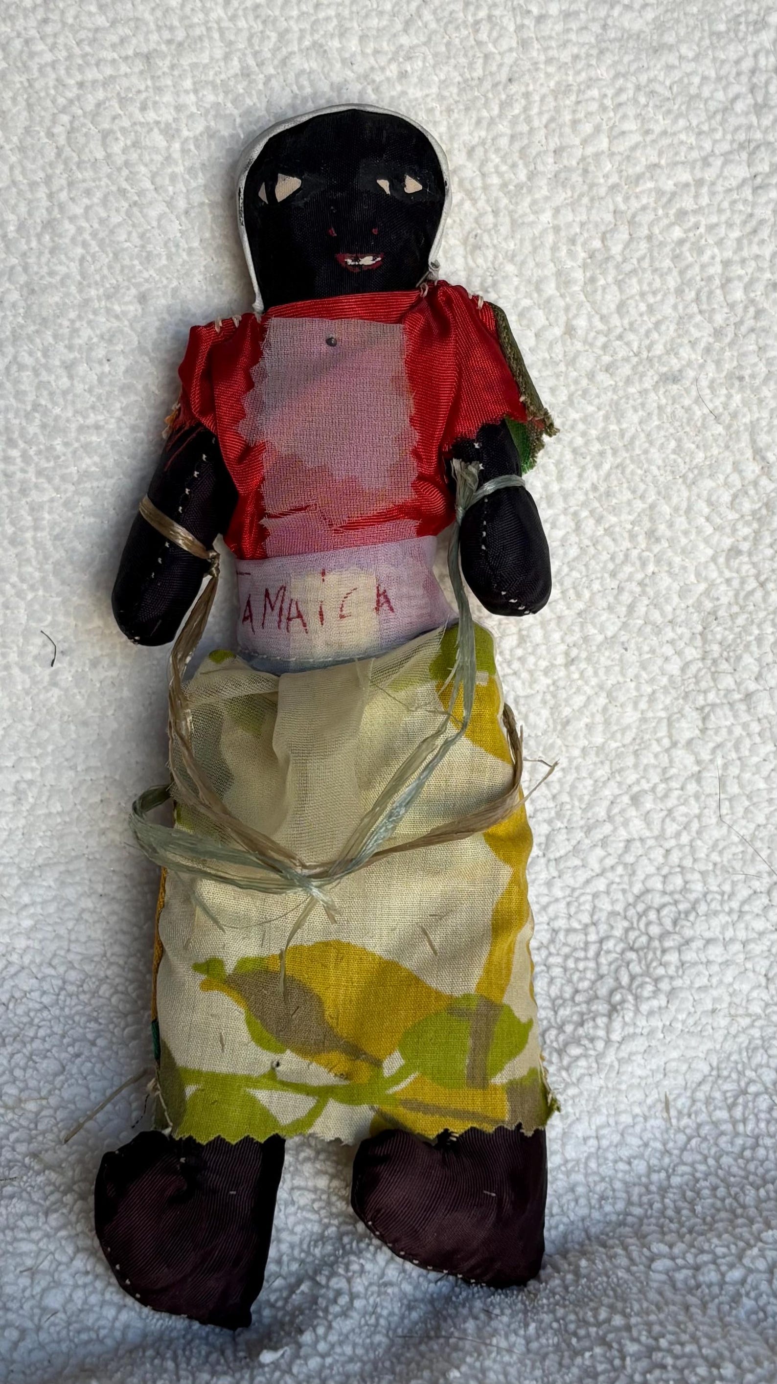 Vintage Doll Jamaican JAMAICAN Folk Art RAGDOLL 8" Rag Doll Gift Folk ...