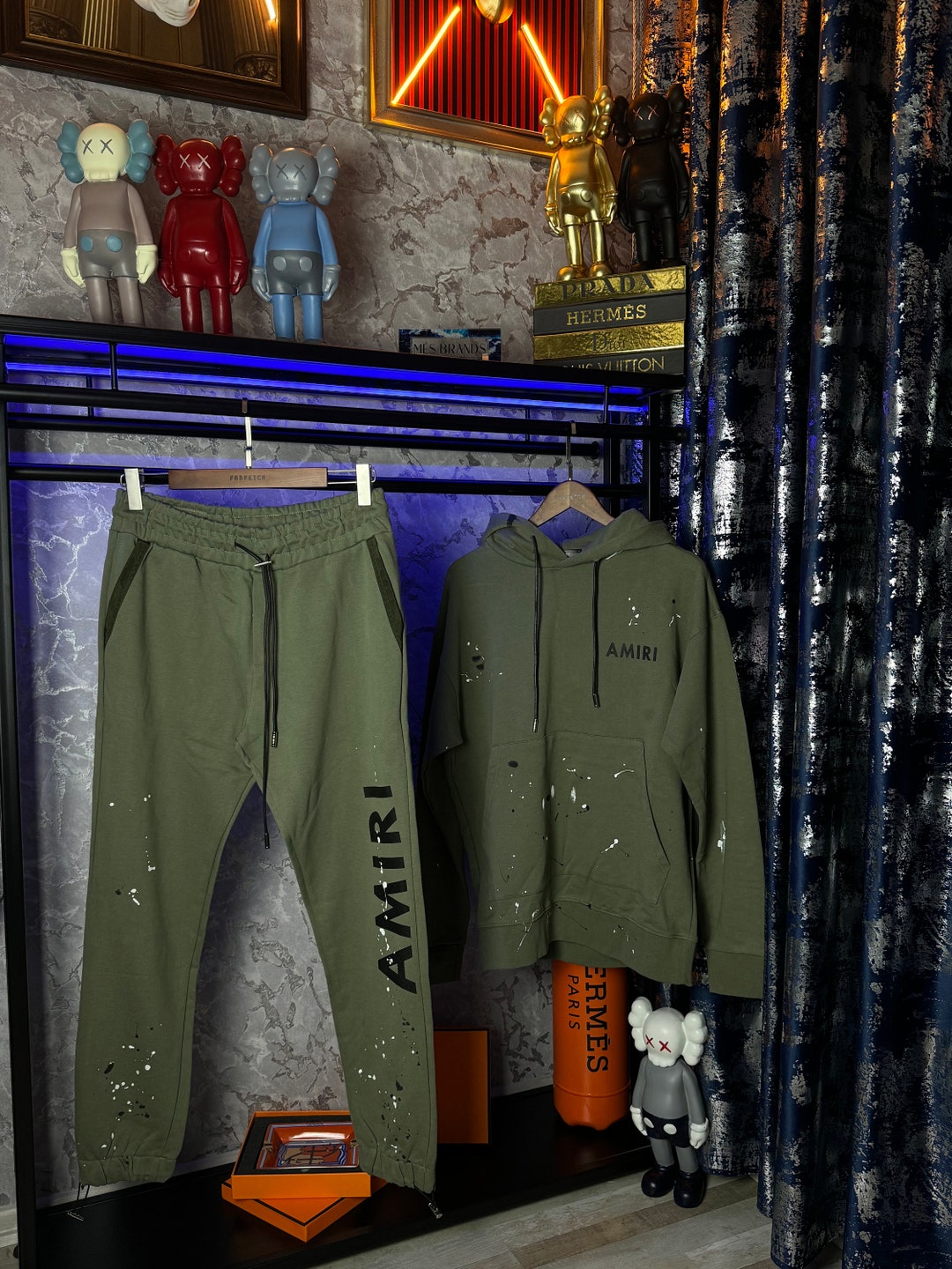 Amiri Green Green Tracksuit Set Sweat Hoodie - Etsy