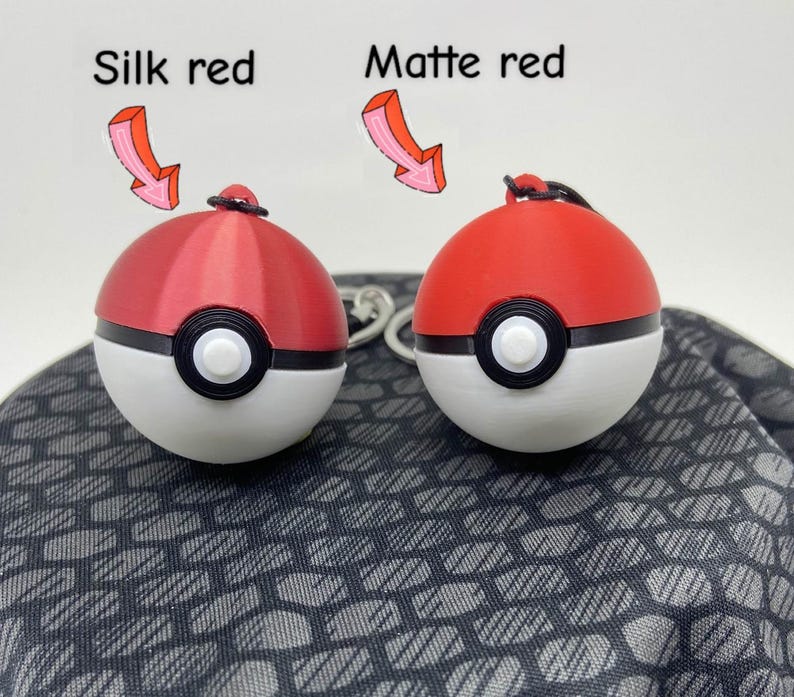 Pokeball Keychain, Pikachu, 3D Printed - Etsy