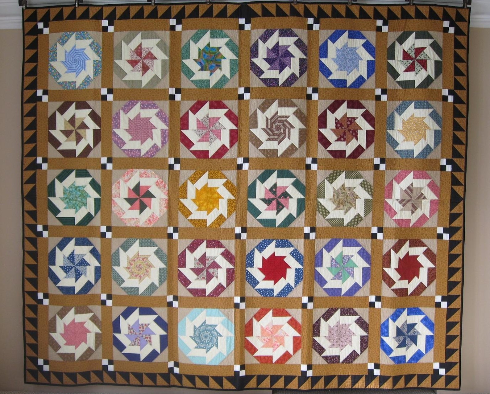 Pinwheel Paradise Quilt Ferris Wheel 80 12 X 94 - Etsy