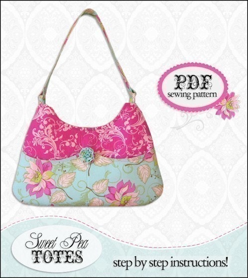 Pocket Purse PDF Handbag Sewing Pattern / Sweet Pea Totes | Etsy