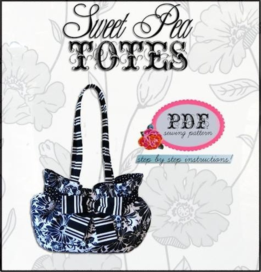 SCRUNCHIE SHOULDER BAG Pdf Sewing Pattern / Sweet Pea Totes - Etsy