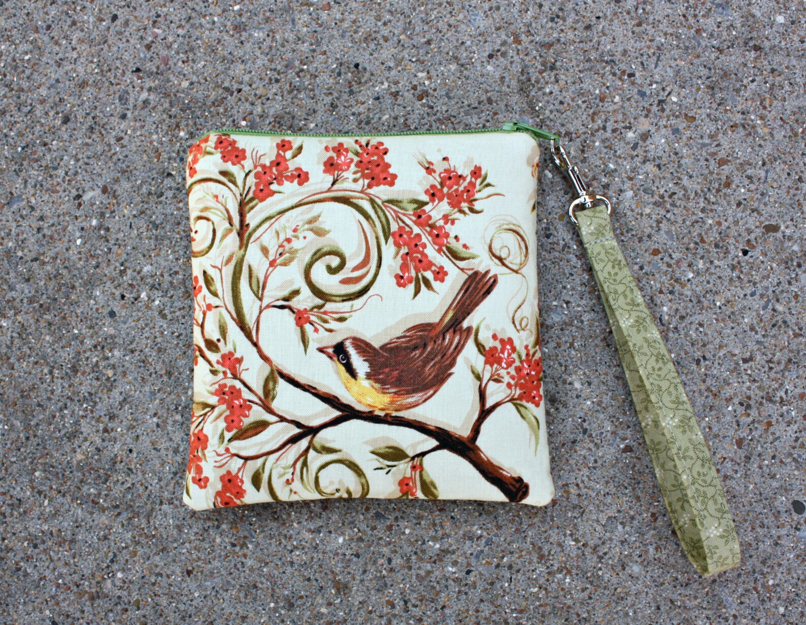 Bird Wristlet / Pouch / Coin Purse | Etsy