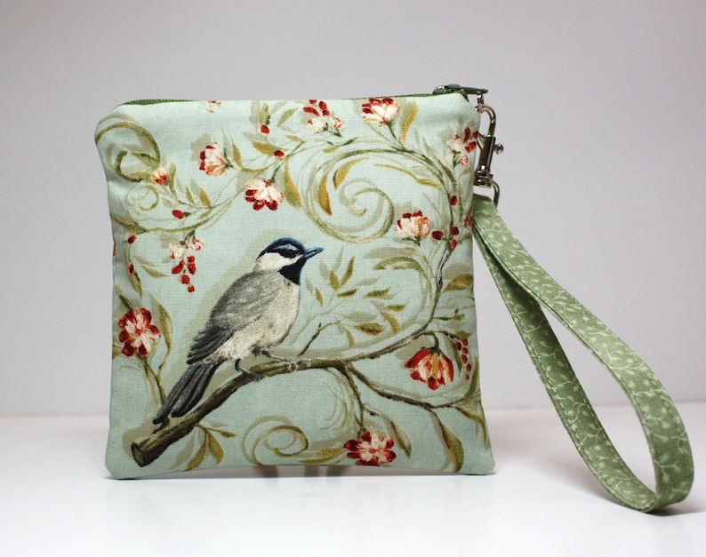 Bird Wristlet / Pouch / Coin Purse | Etsy