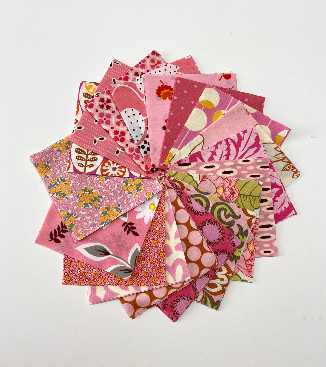 Pink Quilt Fabric 72 4x4 Squares Ready to Quilt With - Etsy