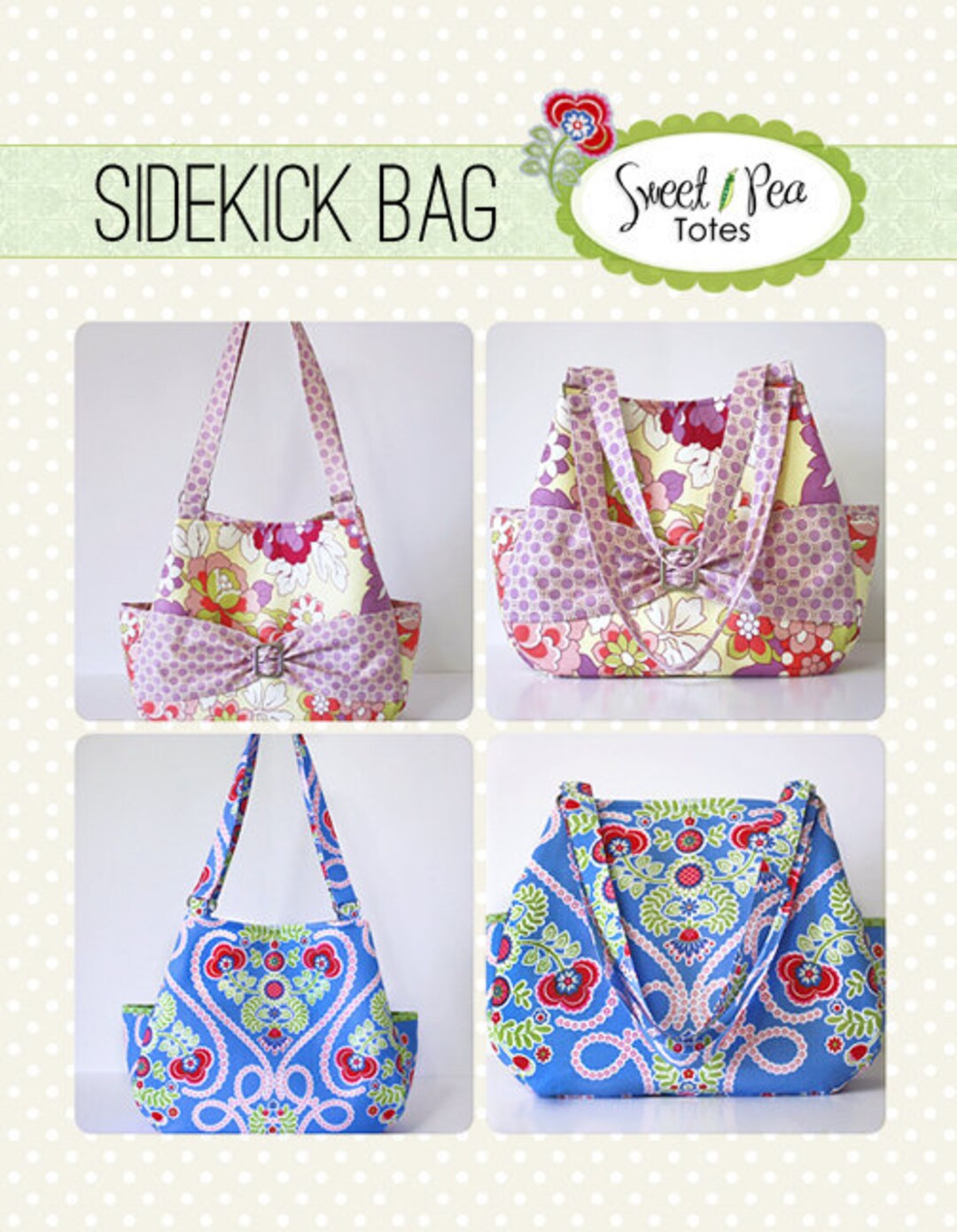 Sidekick Bag Ebook PDF Sewing Pattern / Sweet Pea Totes - Etsy
