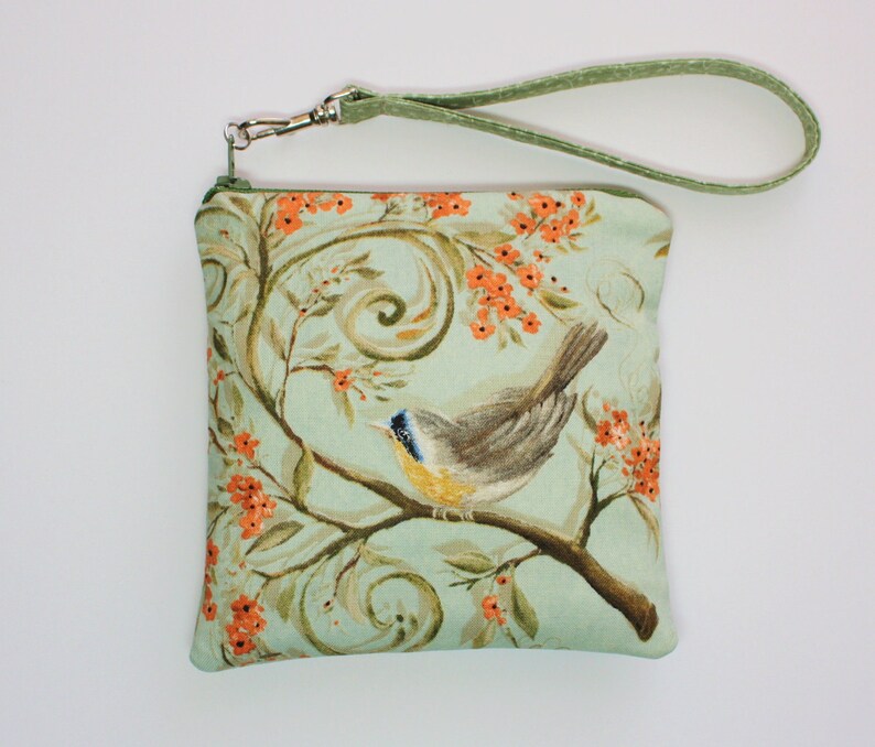 Bird Wristlet / Pouch / Coin Purse | Etsy