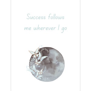 20 Affirmation Cards for Success Manifestation and Success Cards ...