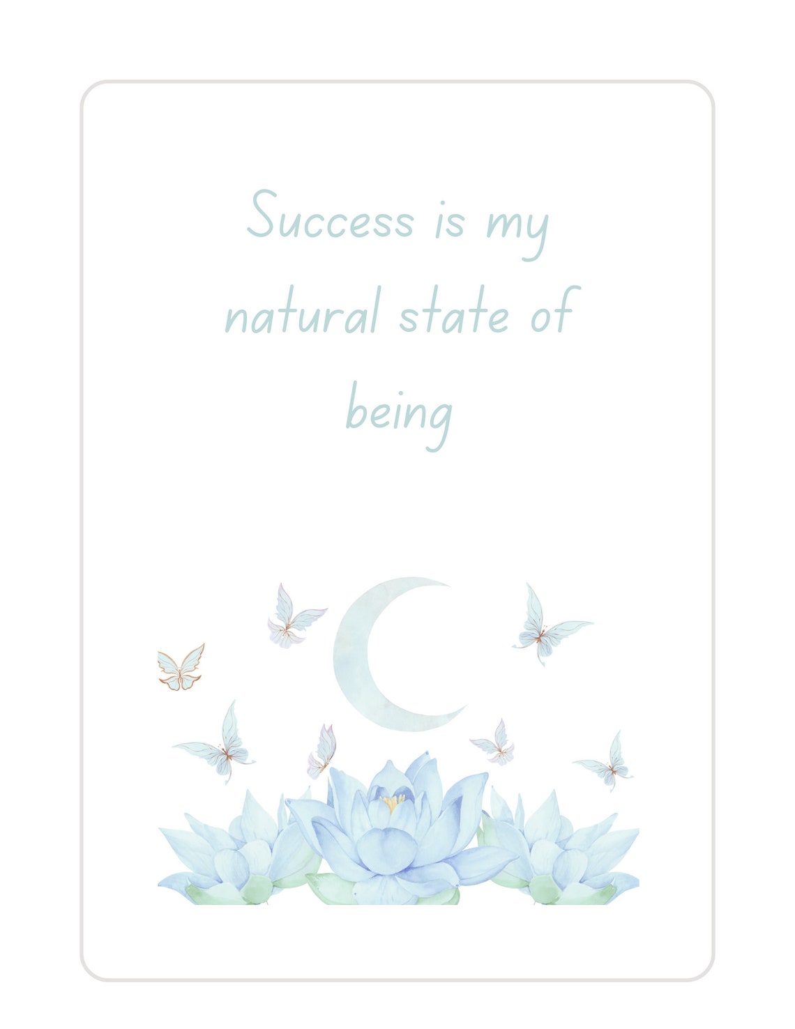 20 Affirmation Cards for Success Manifestation and Success Cards ...