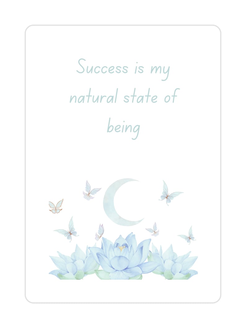 20 Affirmation Cards for Success Manifestation and Success Cards ...