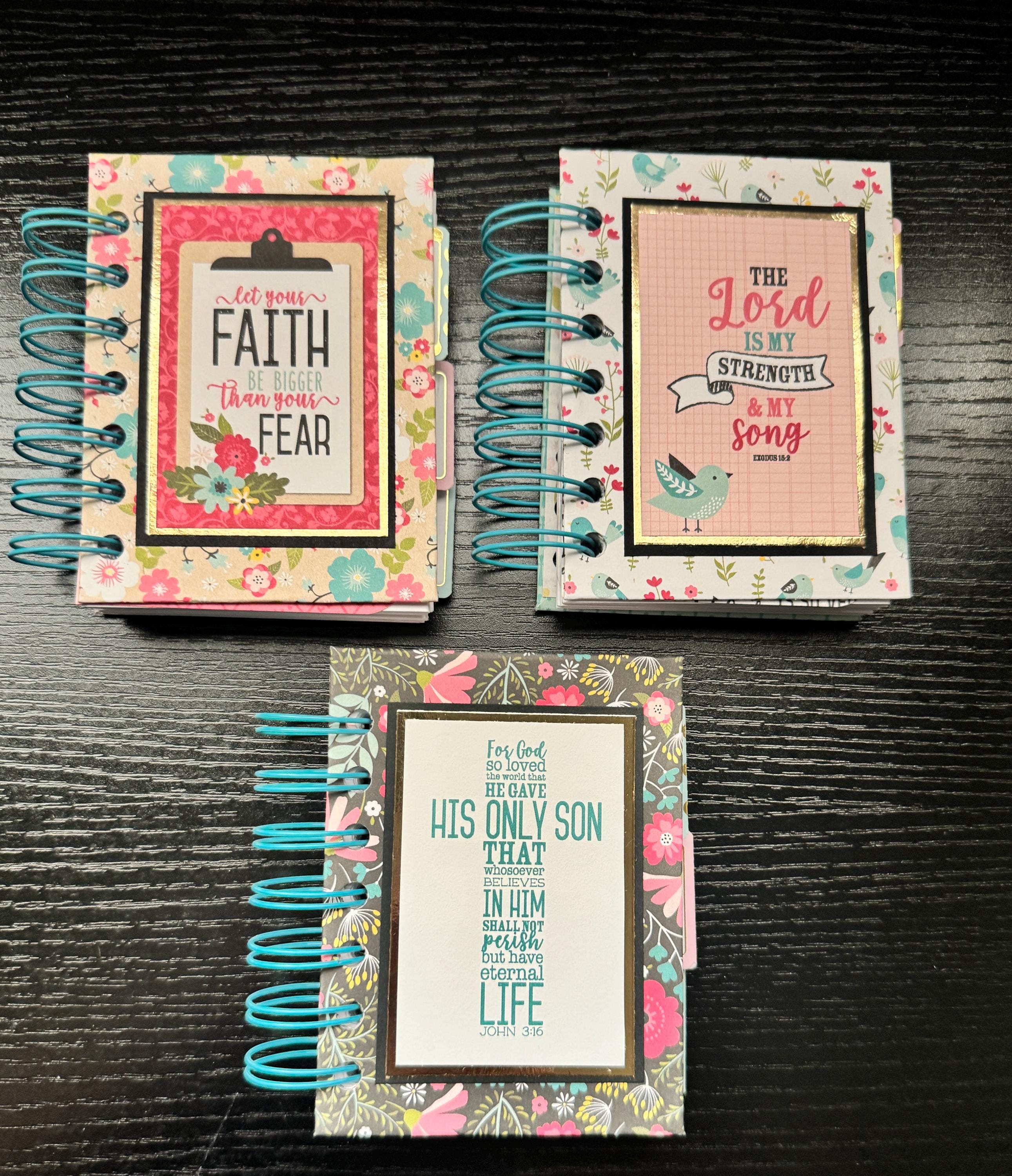 Themed Mini Notebooks: Floral Pocket Journals - Set of 3 - Etsy