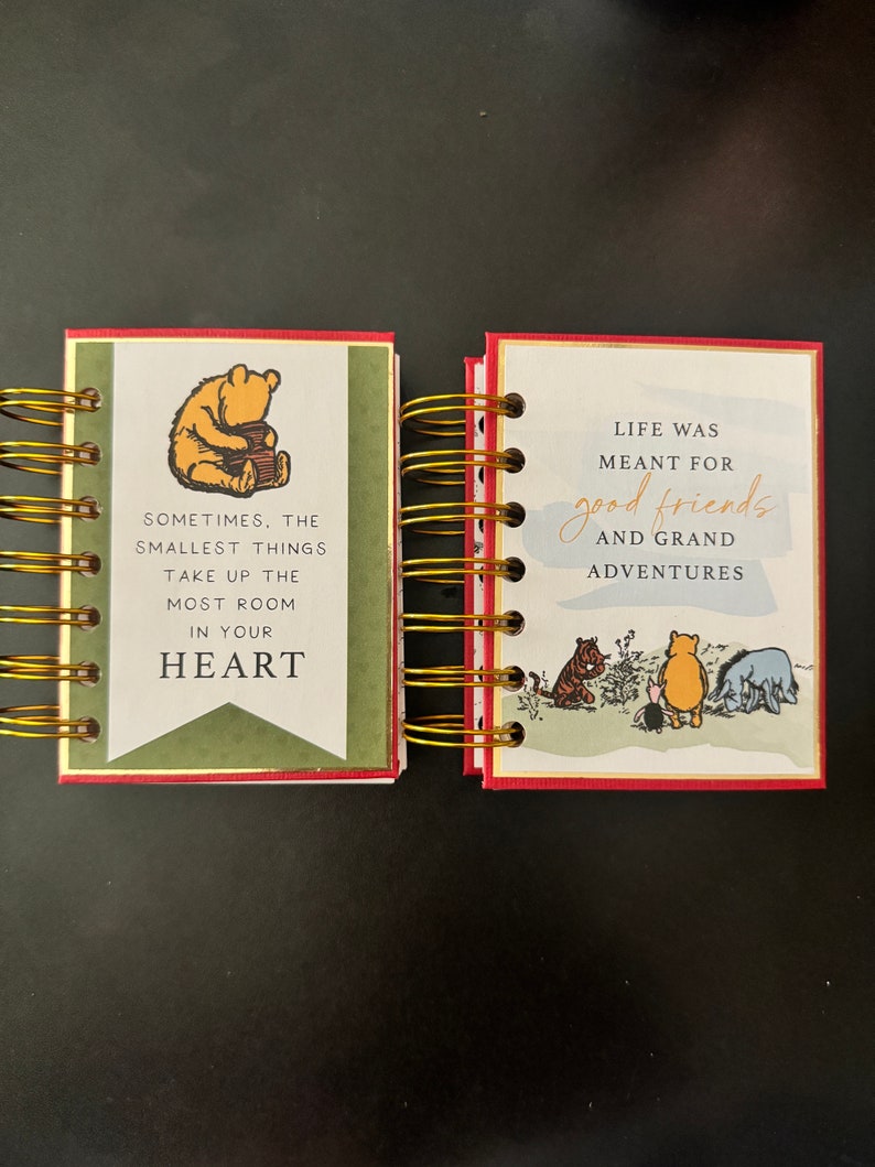 Winnie the Pooh Mini Notebooks - Etsy