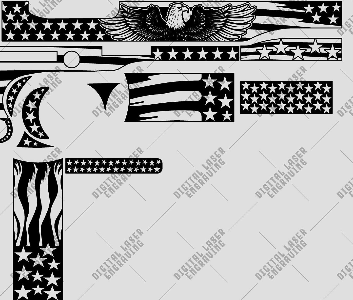 Engraving Firearms Vector Designs Rock Island Armory M1911 A1-fs ...