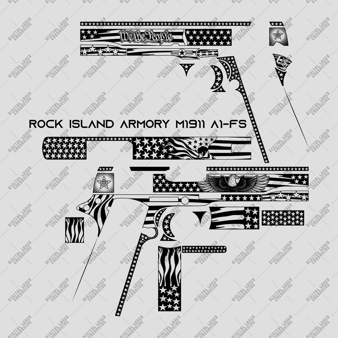 Engraving Firearms Vector Designs Rock Island Armory M1911 A1-fs ...