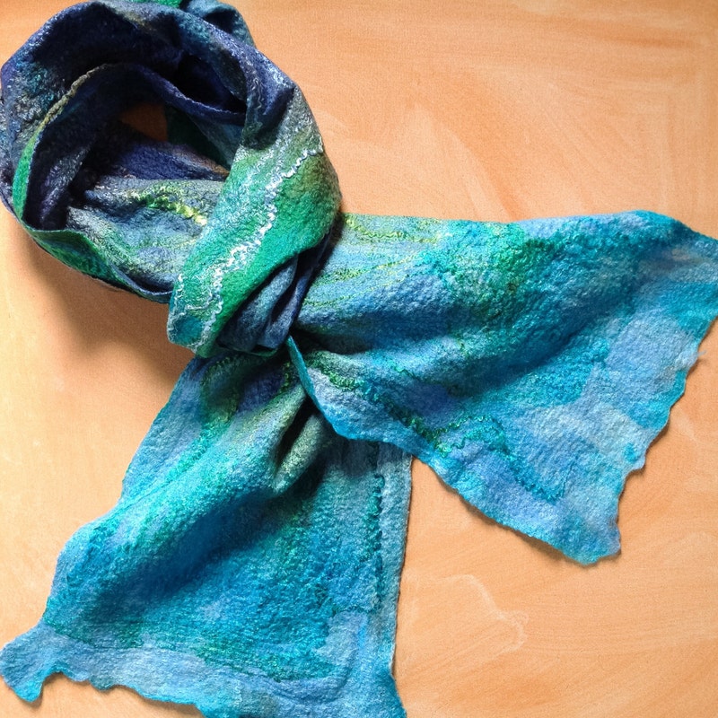 Nuno Felted Scarf - Etsy