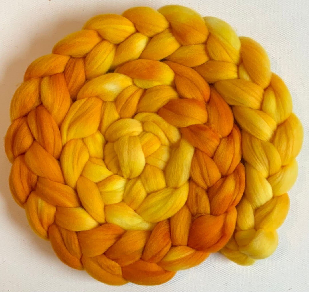 Hand Dyed Wool Roving 4ozs Fine Merino for Spinning or Felting 19 ...