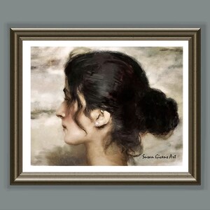 Italian Girl Print Italy Girl Portrait Girl From Italy Art Engaged ...