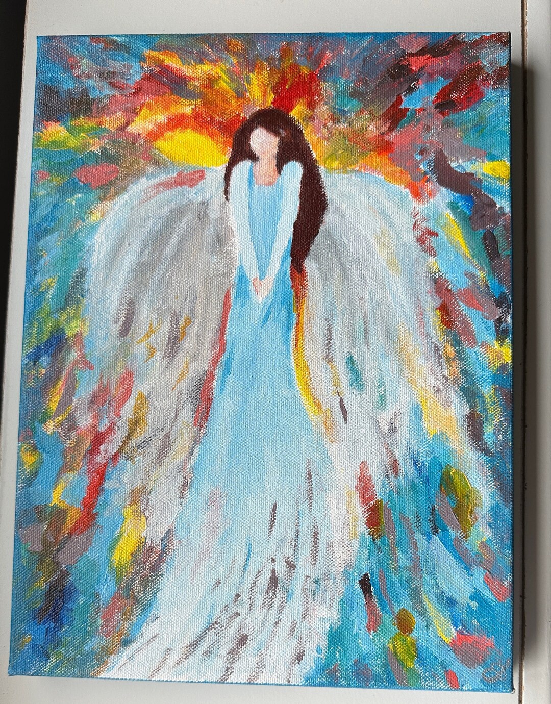 Sunrise Angel Painting - Etsy