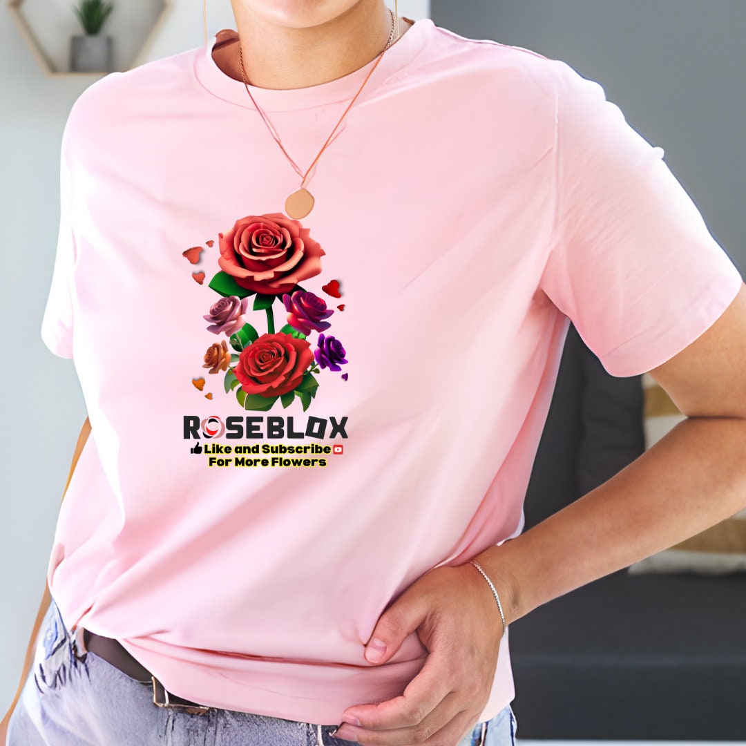 Rose Shirt, Roblox Shirt, Roblox Woman Shirt, Flower Shirt, Woman ...