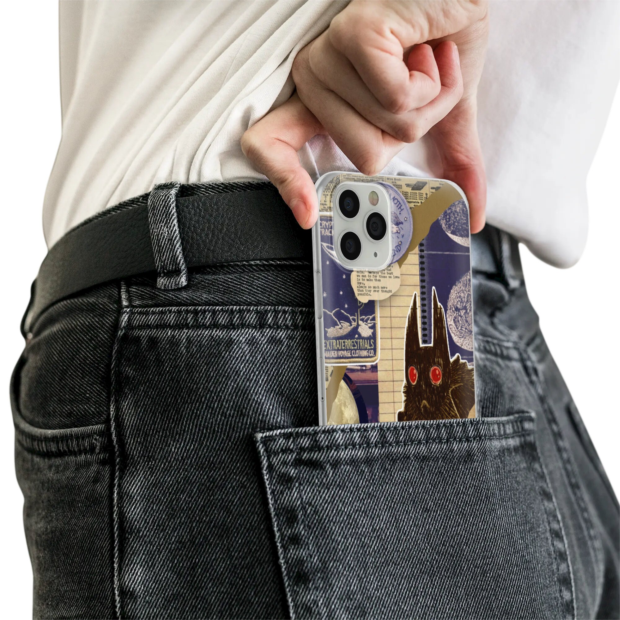 Bloody Collage Phone Case Cryptid Art Cover for iPhone 15pro, 14, 13 ...