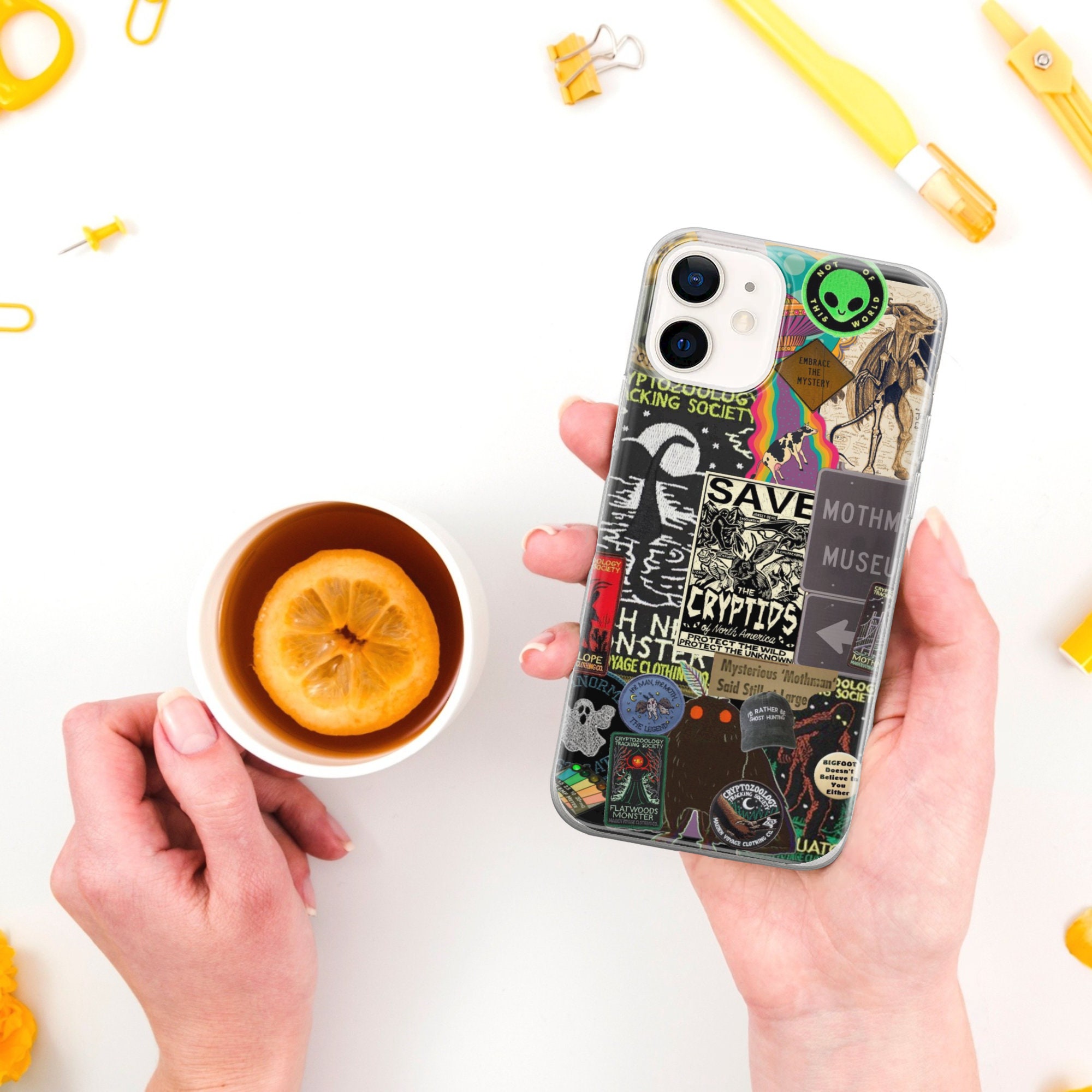 Bloody Collage Phone Case Cryptid Art Cover for iPhone 15pro, 14, 13 ...