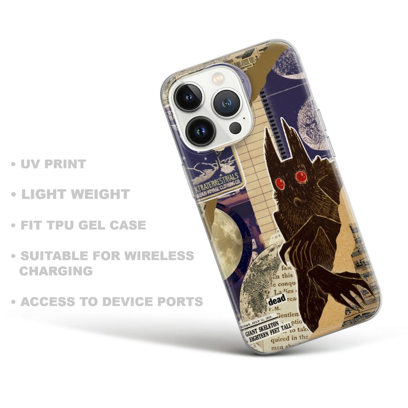 Bloody Collage Phone Case Cryptid Art Cover for iPhone 15pro, 14, 13 ...