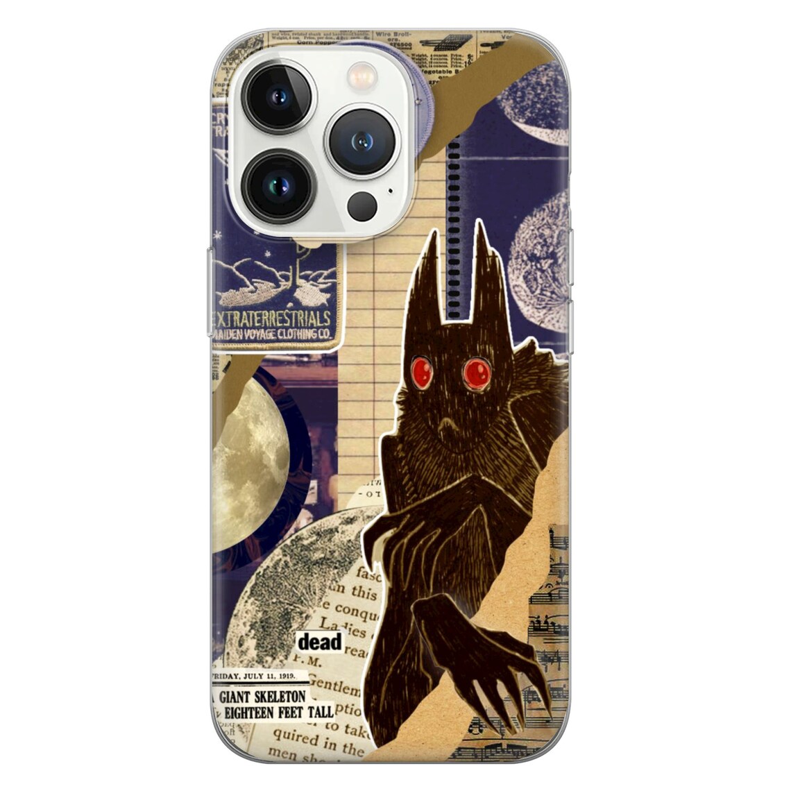 Bloody Collage Phone Case Cryptid Art Cover for iPhone 15pro, 14, 13 ...