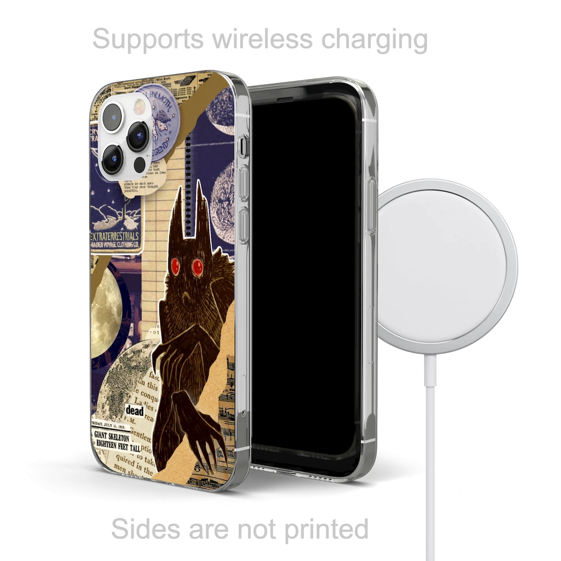 Bloody Collage Phone Case Cryptid Art Cover for iPhone 15pro, 14, 13 ...