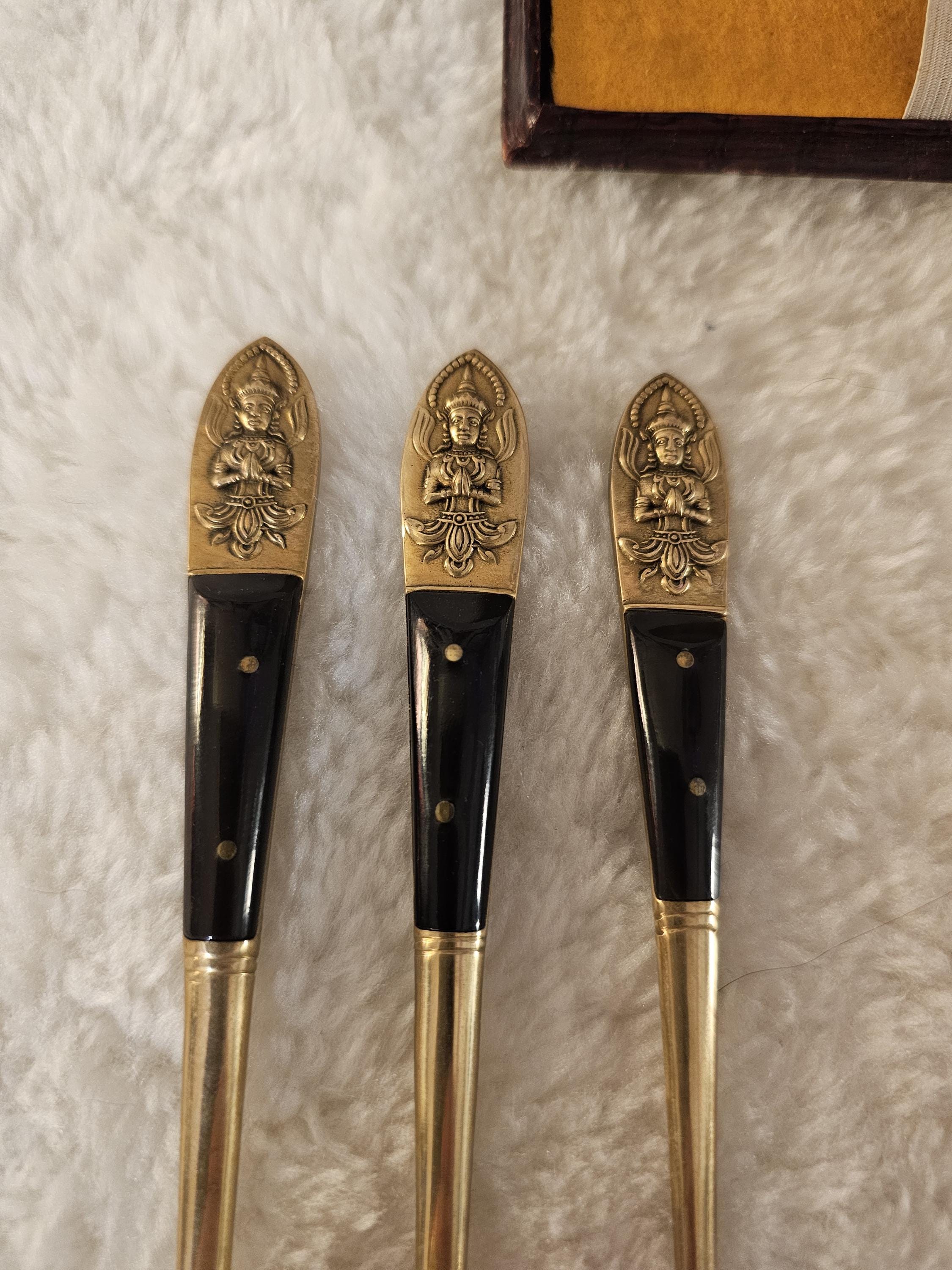 Rare, Vintage Buddha Siam (thailand) Swizzle Stick Set - Etsy