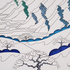 Original Pen and Ink on Paper by Larissa Holt, 12" X 9" - Etsy