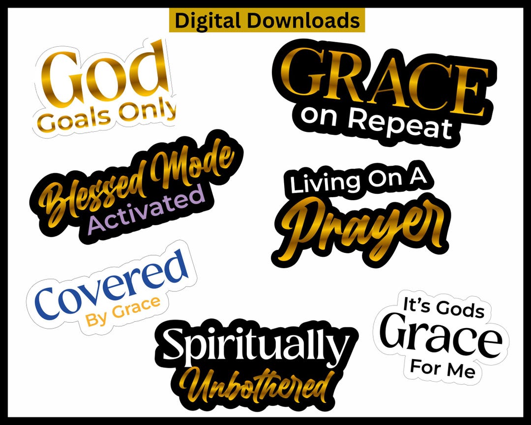 Grace Related Photo Booth Props | Digital Download | Religious Party ...