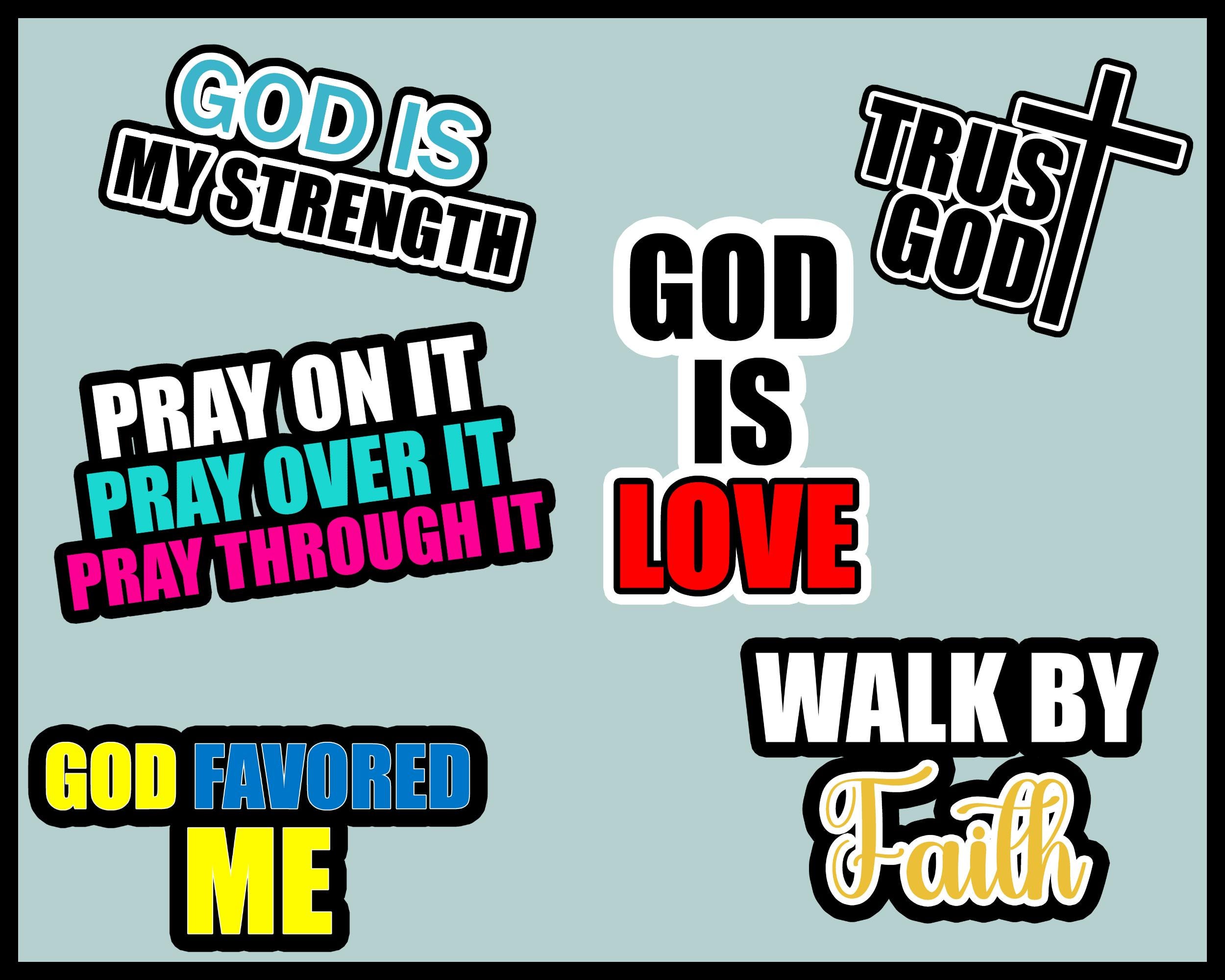 Faith Based Photo Booth Props | Digital Download | Religious Party ...