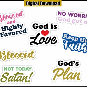 Digital Photo Booth Props - Instant Download - Faith Based Party ...