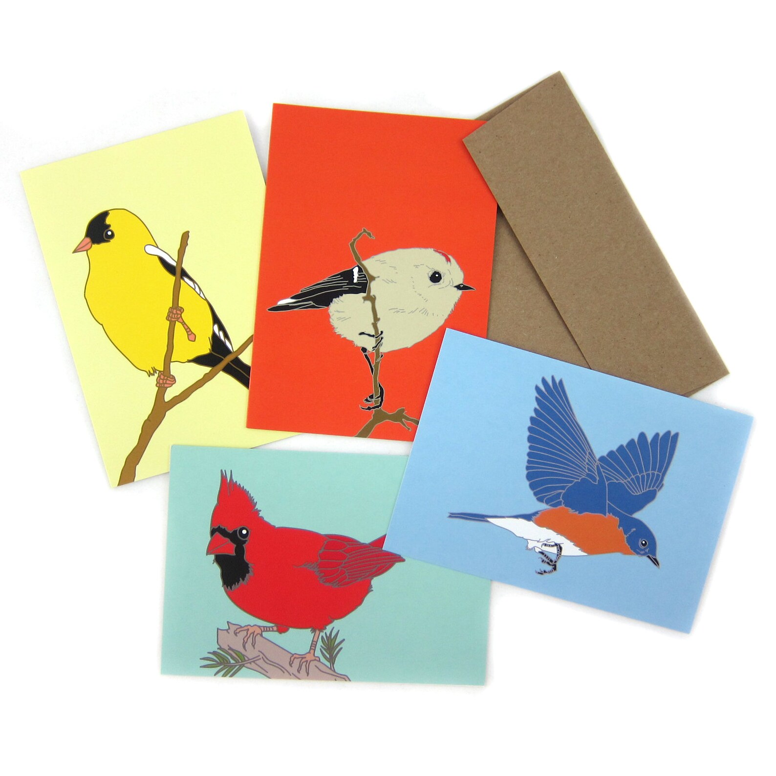 Box of Songbird Note Cards 2 Each of 4 Designs Printed on - Etsy