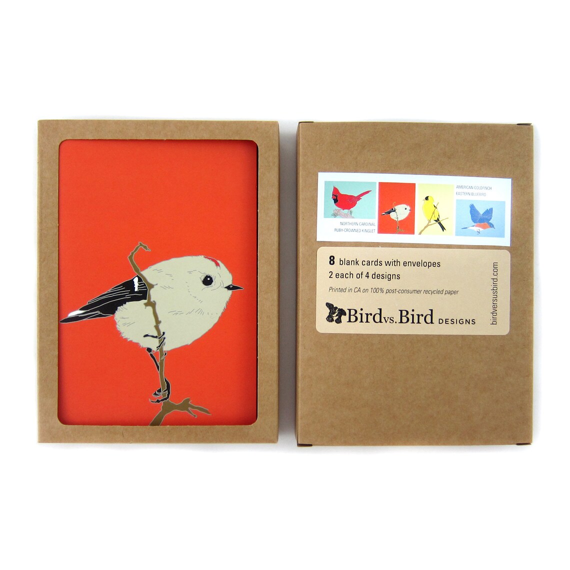 Box of Songbird Note Cards 2 Each of 4 Designs Printed on - Etsy