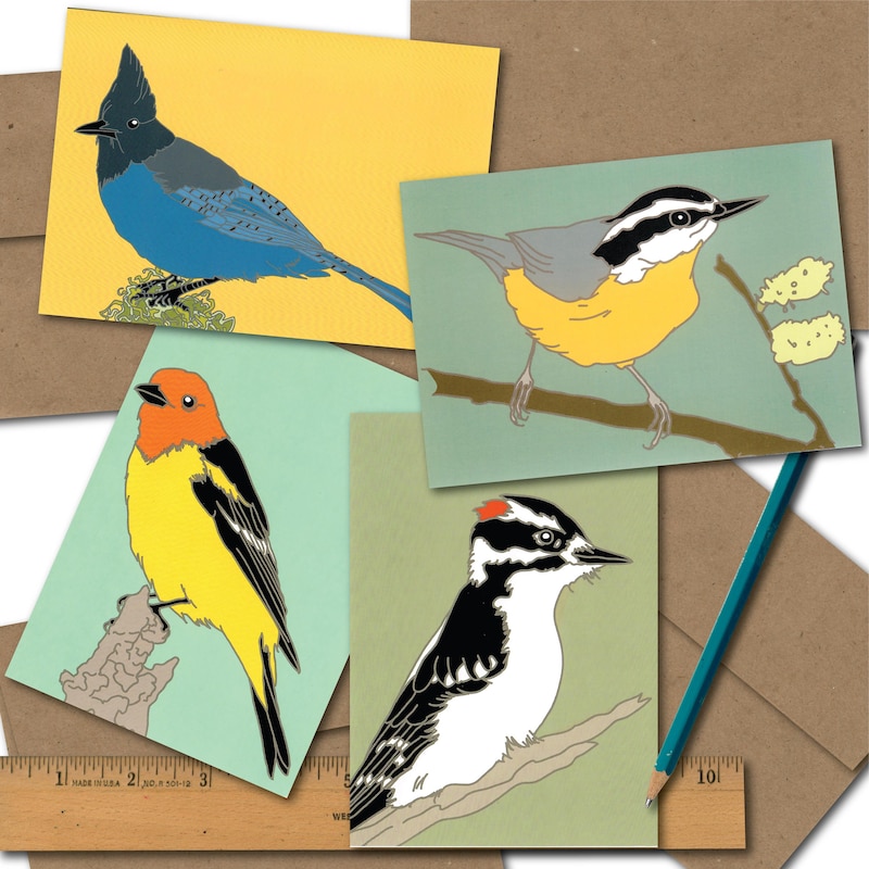 Bird Greeting Card - Etsy