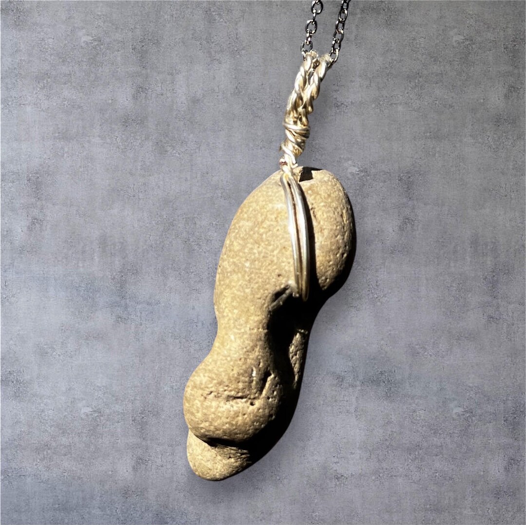 Genuine Hag Stone Pendant - Silver Wire FREE SHIPPING! - Etsy
