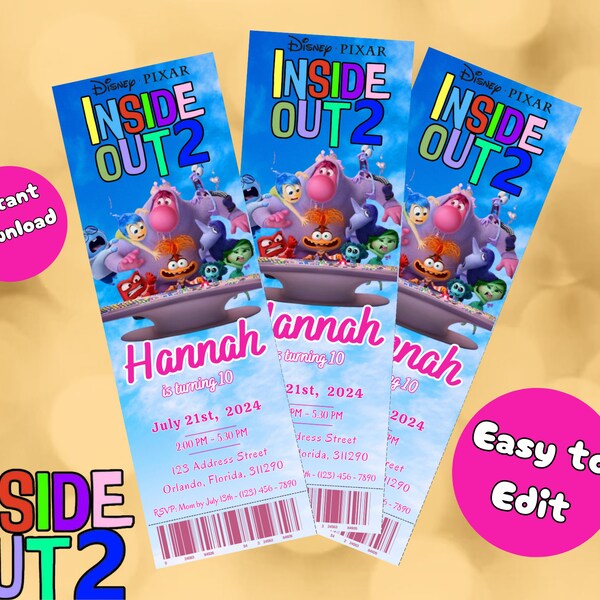 Inside Out Movie - Etsy